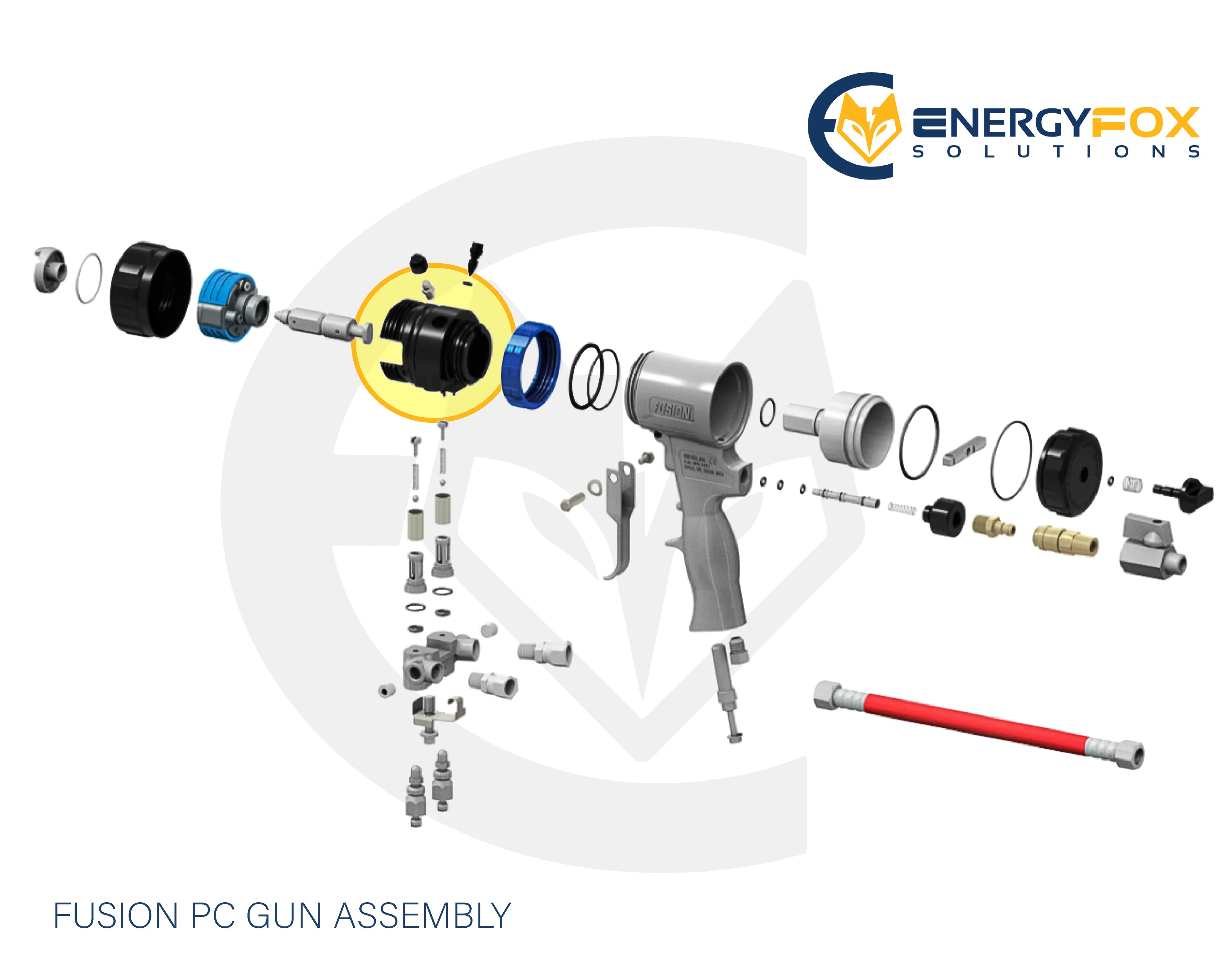 Complete Fluid Housing Kit for Fusion PC Gun - 19Y303 – Energy Fox ...