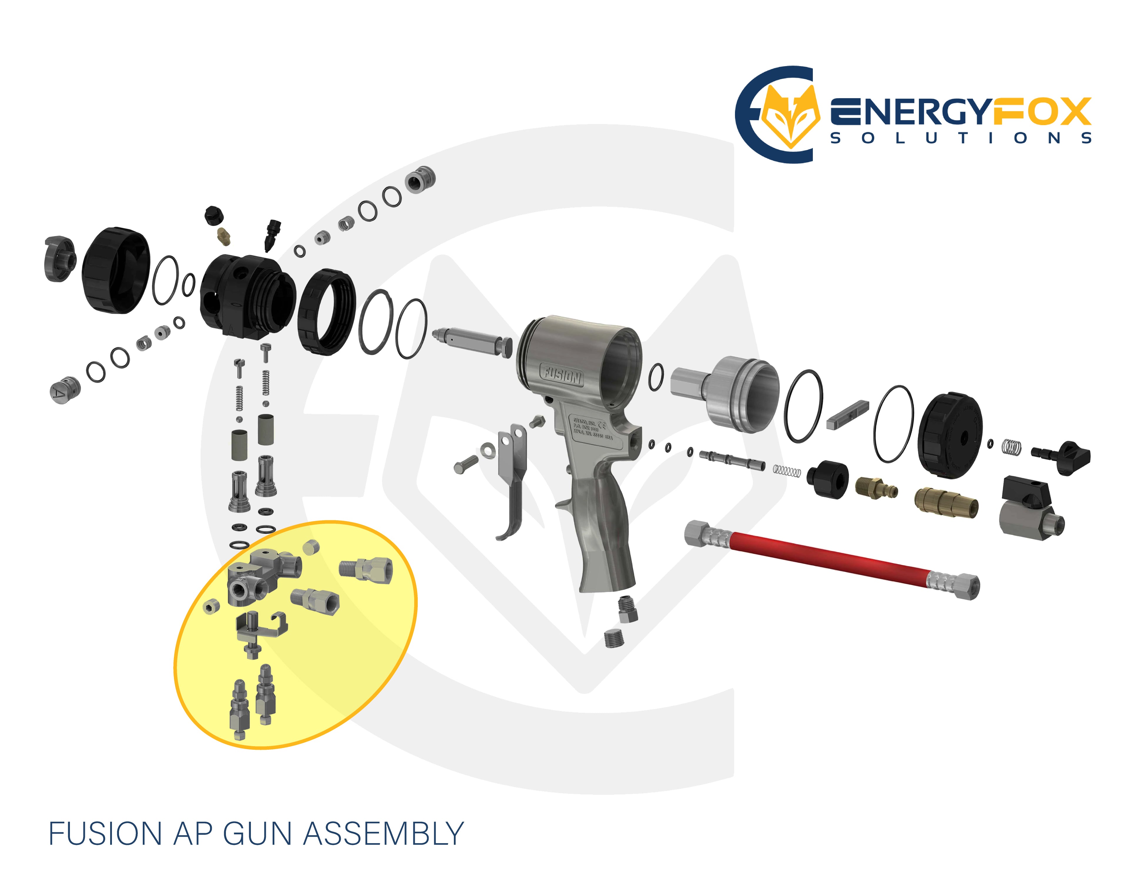 Complete Fluid Manifold for Fusion AP & PC Guns - 246012 – Energy Fox ...